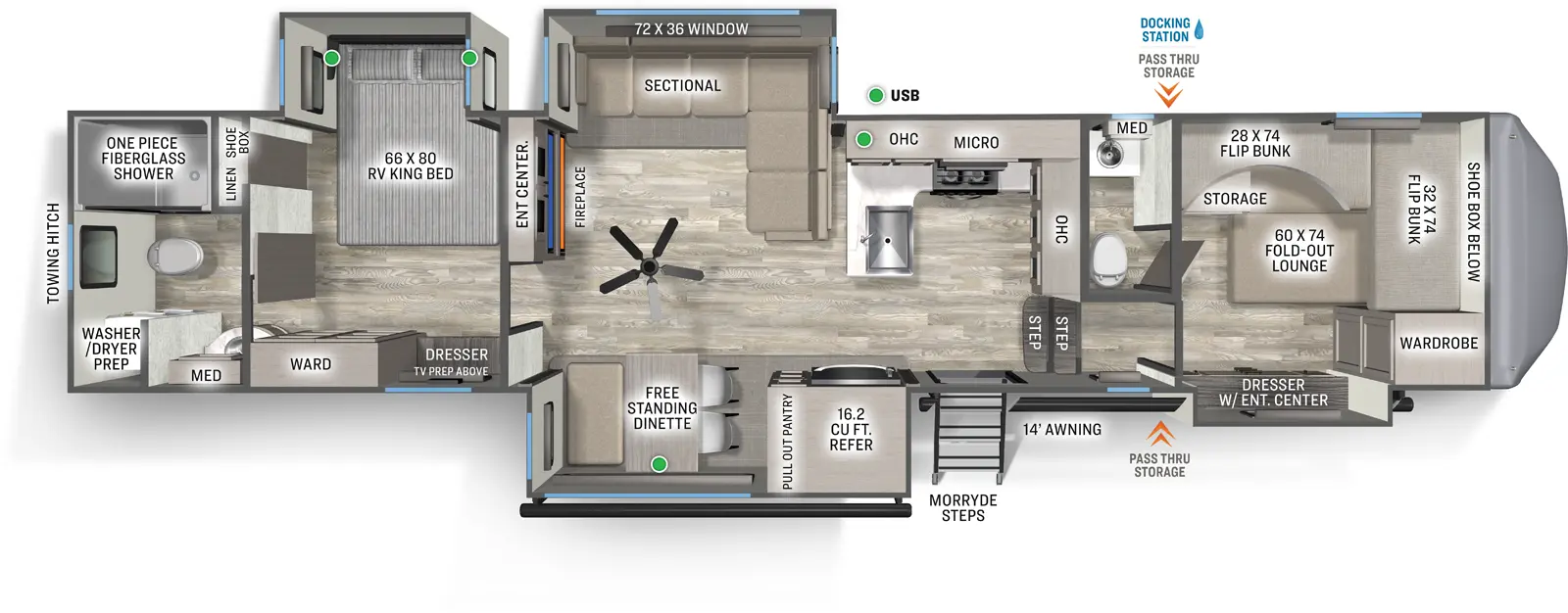 Sierra Fifth Wheels Floorplans - Forest River RV