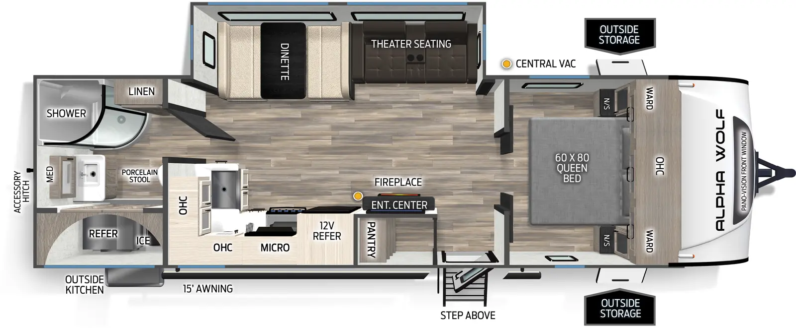 Alpha Wolf Floorplans - Forest River RV